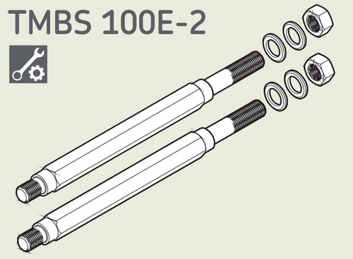 TMBS100E-2 SKF Main rods with washers and nuts