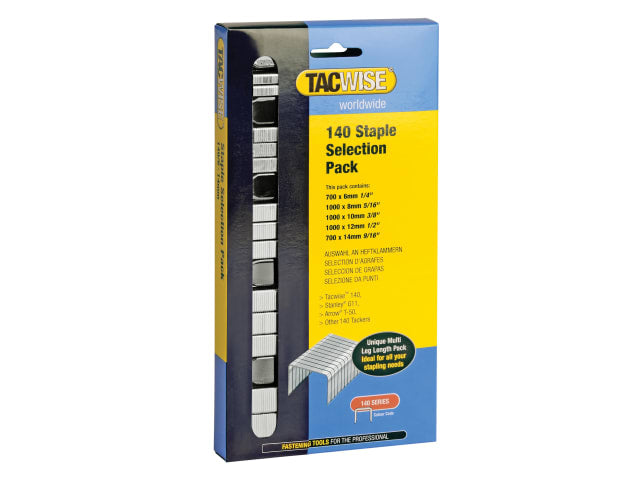 TAC0350 140 Heavy-Duty Staples (Type T50 G) Selection (Pack 4400)