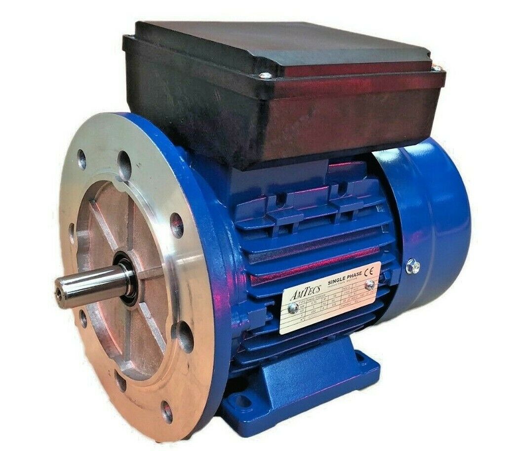 AMTEC Single Phase Electric Motor 0.25kW, 1ph Perm Cap, 2 Pole, B35-Fo