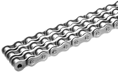 06B-3 3/8" Pitch - BS Triplex Stainless Steel Roller Chain - 5 Metre B