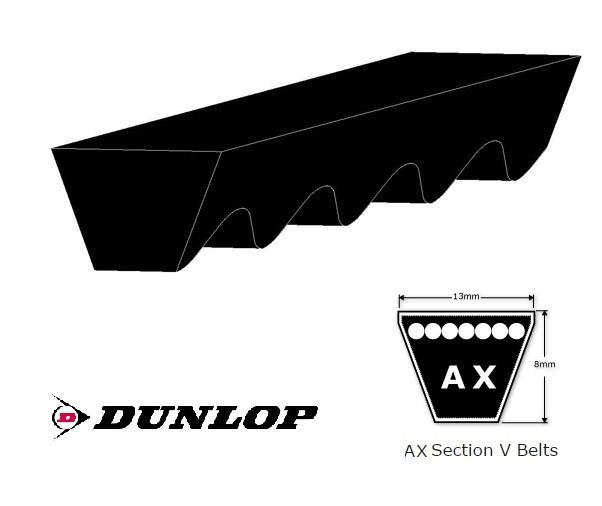 AX SECTION COGGED VEE BELT - CHOOSE LENGTH
