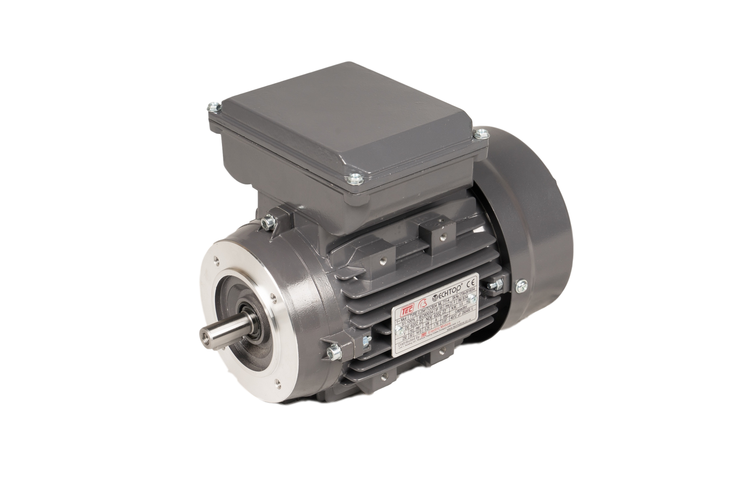 Motor eléctrico trifásico de aluminio TEC 3kW, 6 polos, montaje fronta ...
