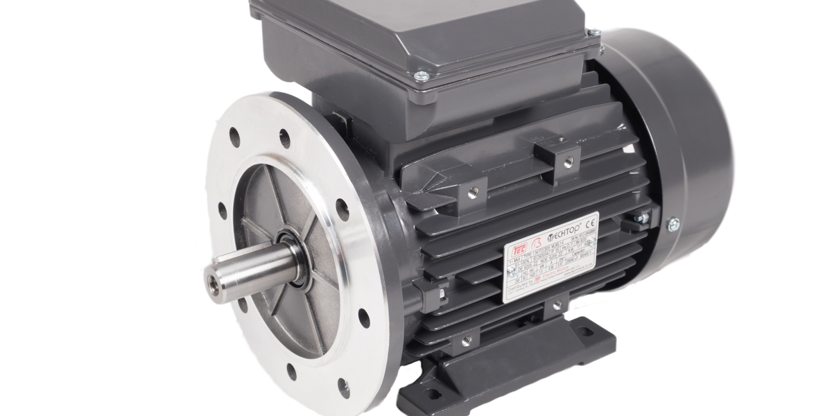 TEC Single Phase Cap Start Cap Run Electric Motor 0.25kW, 4 Pole, B35 ...