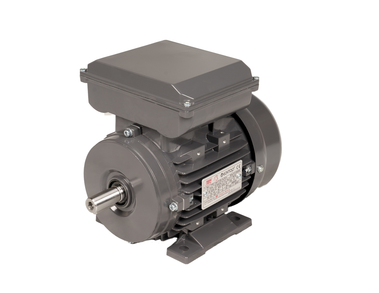TEC Single Phase Cap Start Cap Run Electric Motor 3.7kW, 2 Pole, B3, 1 ...